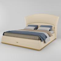 China Modern Luxury Bedroom Furniture Set 2.4x2.3m Queen Italian Gold King Size Beds for sale