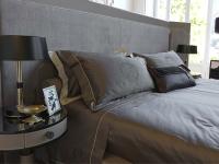 China Modern Italian Leather Upholstered Bed Frame Luxury King Size Bed For Bedroom for sale