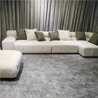 China Tufted Button Fabric Living Room Sectional Couch White Sofa Loveseat Furniture Set for sale