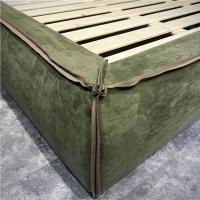 China Luxury Double Modern Bedroom Furniture Sets frosted cloth King Size Bed Frame for sale