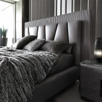 China OEM Modern Bedroom Furniture Sets Matted Leather Bedroom Queen Size Bed for sale