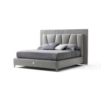 China OEM Modern Bedroom Furniture Sets Matted Leather Bedroom Queen Size Bed for sale