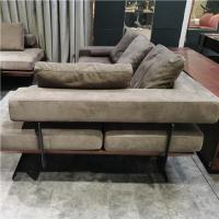 China Comfortable Beige Fabric Recliner Durable Living Room Sectional Sofas for sale
