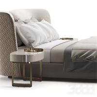 China Super King Size Velvet Luxury Italian Bed Full Brushed Leather Bed For Bedroom for sale