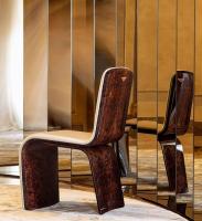 China OEM Luxury Modern Furnitures Grey Counter Height Leather Upholstered Dining Chairs for sale