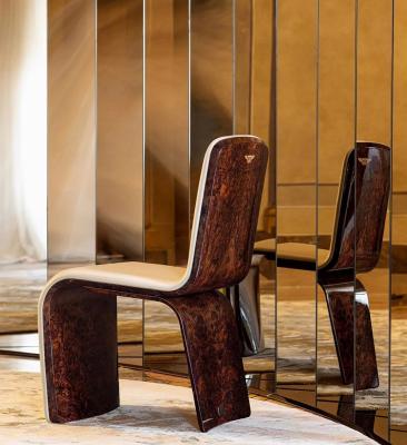 China OEM Luxury Modern Furnitures Grey Counter Height Leather Upholstered Dining Chairs for sale