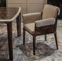 China Formal Kitchen Dining Room Parsons Chairs Set Luxury Modern Furnitures for sale