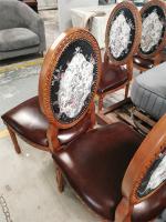 China Luxury Mid Century Modern Wooden comfortable Furnitures Dining Room Table chair Sets for sale