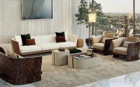 China factory Luxury Modern Furnitures lounge  low seating Leather Sofa For Livingroom for sale