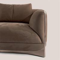 China Frosted Modern Cloth Sofa 0.9x0.8m Luxury Living Room Furniture Sets for sale
