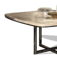 China Home Marble Table Top Dining Table Luxury Modern Furnitures Stainless Steel Cross Foot for sale