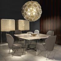 China Home Marble Table Top Dining Table Luxury Modern Furnitures Stainless Steel Cross Foot for sale
