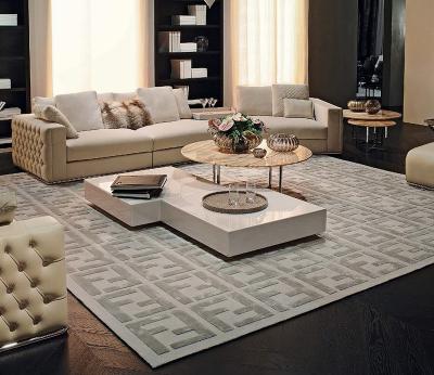 China 70x30cm Customized Coffee Table Combinational Marble Square Style for sale