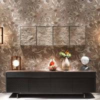 China 0.45x0.65m Sliding Door TV Cabinet Stainless Steel Marble Top for sale