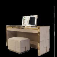 China Minimalist Modern Dressing Tables Marble 1.2m Contemporary Vanity for sale