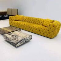 China Tufted Velvet Modular Sofas 1.0x2.7m Chesterfield for sale