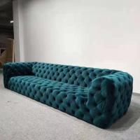 China Tufted Velvet Modular Sofas 1.0x2.7m Chesterfield for sale