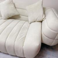China Matte Ecology Leather Upholstered Sofa Set Commercial Luxury Modern Furnitures Home for sale
