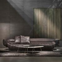 China Matte Ecology Leather Upholstered Sofa Set Commercial Luxury Modern Furnitures Home for sale