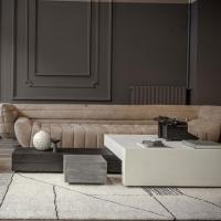 China Matte Ecology Leather Upholstered Sofa Set Commercial Luxury Modern Furnitures Home for sale