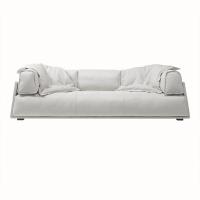 China Unfoldable 0.9m Leather Corner Couch Grey , Modern Home Large Microfiber Velvet Sectional Sofa for sale