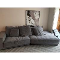 China Fabric Leather Corner Sofa Recliner Chesterfield 0.61m Luxury Living Room Furniture Sets for sale