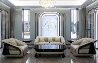 China Faux Matte Leather Living Room Sectional Sofas Unfolded Upholstered Sectional for sale