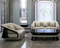 China Faux Matte Leather Living Room Sectional Sofas Unfolded Upholstered Sectional for sale