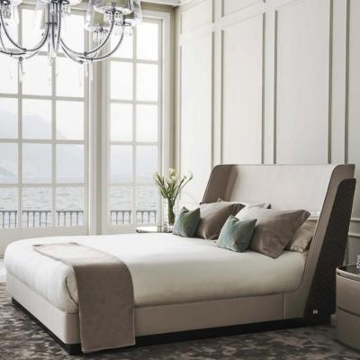 China Tufted Modern Luxury King Size Bed 1.38m Leatherette Contemporary Italian Bedroom Set for sale