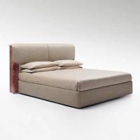 China Pine Luxury Double King Size Bed 1.8x2.0m Modern Bedroom Furniture Sets for sale