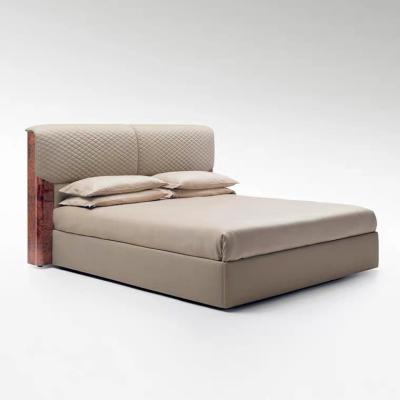 China Pine Luxury Double King Size Bed 1.8x2.0m Modern Bedroom Furniture Sets for sale