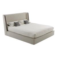 China Leatherette 1.8m Luxury Modern King Bedroom Sets 200cm Luxury Fabric Bed for sale