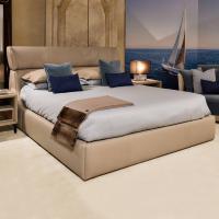 China Panel Fancy Bed Double Bed 2.5x1.4m Modern Bedroom Furniture Sets for sale