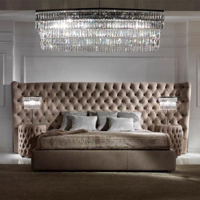 China 90.5in Modern Bedroom Furniture Sets 1.5m Leather Luxury Contemporary for sale
