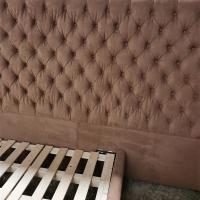 China 90.5in Modern Bedroom Furniture Sets 1.5m Leather Luxury Contemporary for sale