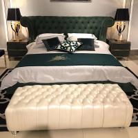 China Rolled Headboard Luxury Modern King Size Bedroom Sets 1.7x2.2mm Bed Lit Cama for sale