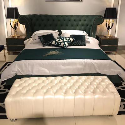 China Rolled Headboard Luxury Modern King Size Bedroom Sets 1.7x2.2mm Bed Lit Cama for sale