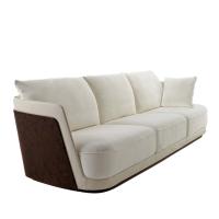 China Matted Comfy White Sectional Couch 0.8x1.6m Luxury Living Room Furniture Sets for sale
