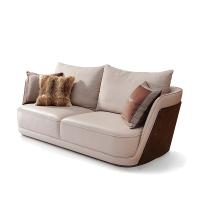 China Matted Comfy White Sectional Couch 0.8x1.6m Luxury Living Room Furniture Sets for sale