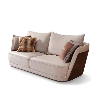China Matted Comfy White Sectional Couch 0.8x1.6m Luxury Living Room Furniture Sets for sale
