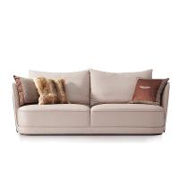 China Matted Comfy White Sectional Couch 0.8x1.6m Luxury Living Room Furniture Sets for sale