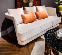 China Matted Comfy White Sectional Couch 0.8x1.6m Luxury Living Room Furniture Sets for sale