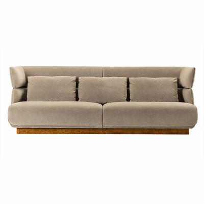 China Italian Curved Corner Sectionals 2.3m Curved Luxury Living Room Furniture Sets for sale