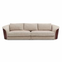 China 1.1m Fabric Leather Chesterfield Sectional Pine Sectional Couch For Living Room for sale