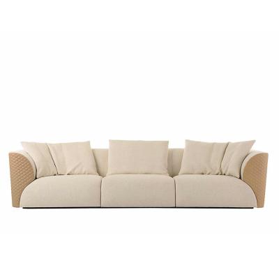 China Genuine Leather Modular Corner Lounge 1.8m PU Luxury Living Room Furniture Sets for sale