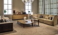 China Deluxe Matte Fancy Leather Couch Fluwelen Hoekbank for sale