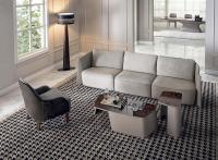China Deluxe Matte Fancy Leather Couch Fluwelen Hoekbank for sale