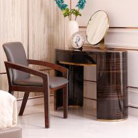 China 63x90cm Luxury Modern Dining Chairs With Armrest European Wooden for sale