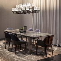 China 88x52cm Modern Luxury Dining Chairs Leather Fully Assembled Dining Sets for sale