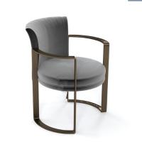 China 0.8x0.63m Luxury Designer Dining Chairs Matte Velvet Chaise Lounge Chair for sale